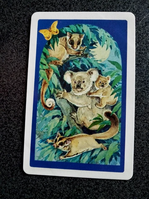 PLAYING CARD Swap Card Koala Queen Of Spades EUR 1,21 - PicClick FR