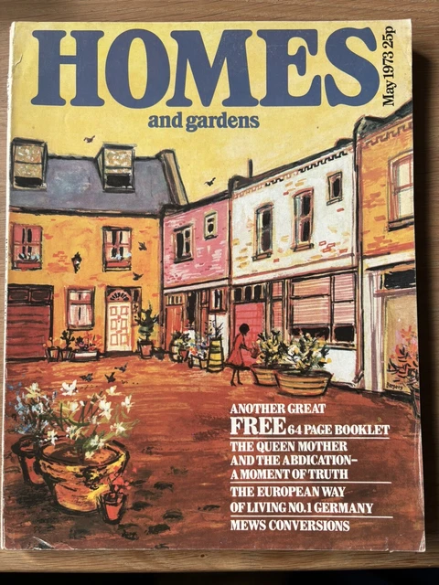 HOMES AND GARDENS Magazine May 1973 VINTAGE ADS MEWS HOUSES German ...