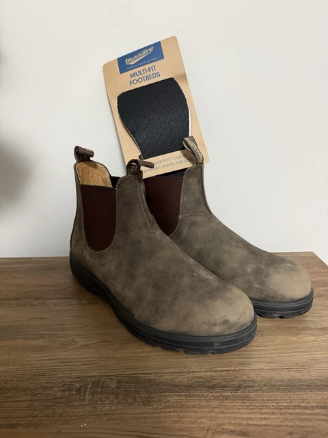 MEN’S BLUNDSTONE CHELSEA Boots Rustic Brown Leather Chiappetta Size 10 ...