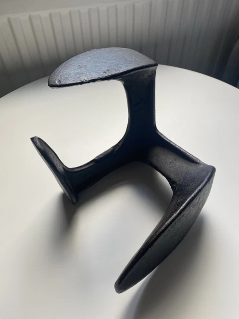 ANTIQUE SHOE LAST Cast Iron Old Triple Foot Vintage Cobblers Metal ...