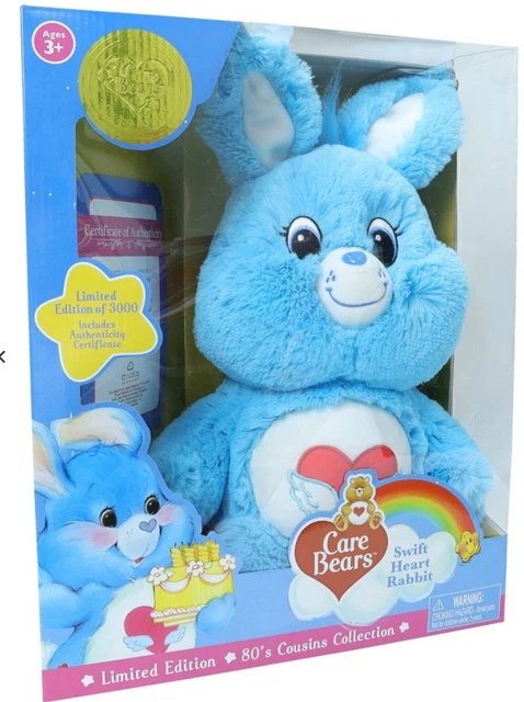LIMITED EDITION 1980'S Care Bear Cousin Swift Heart Rabbit BNIB $75.00 ...