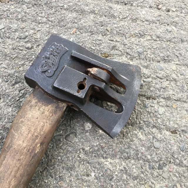 VINTAGE SUPER SPALTER Wood Splitting Axe with Forged Mechanical ...