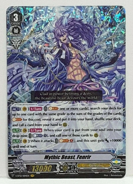 BUSHIROAD CARDFIGHT VANGUARD Mythique Bête, Fenrir V-BT12/004EN VR Genesis EUR 10,24 - PicClick FR