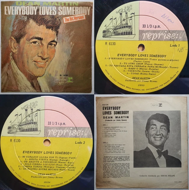 DEAN MARTIN KEELY Smith Everybody Loves Somebody 1969 Mono Uniq Cvr ...