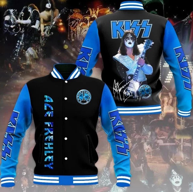 KIISS ACE FREHLEY 1951-2025 Thank You For The Memories Baseball Jacket ...