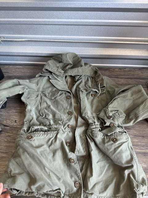 WWII M1943 FIELD Jacket Size Army Green HBT WW2 Military Rare 40s ...