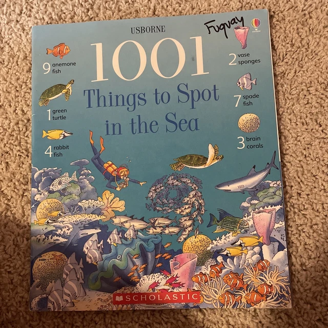 USBORNE 1001 THINGS to Spot in the Sea - tascabile EUR 3,09 - PicClick IT