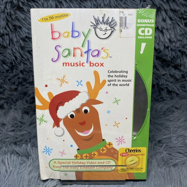 BABY EINSTEIN BABY Santa's Music Box VHS Tape 2001 Educational With CD ...