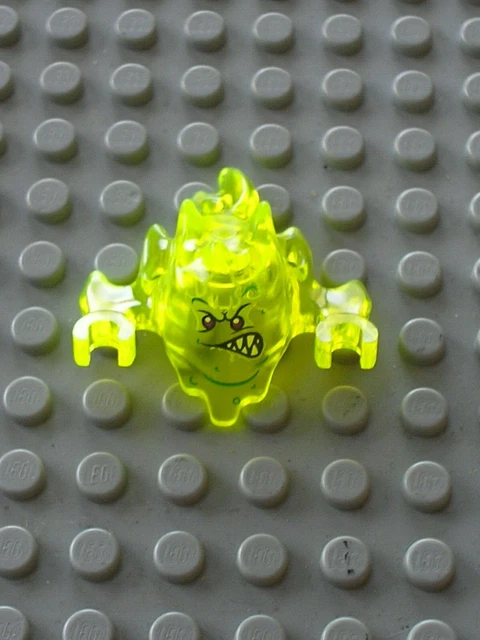 LEGO TRANS-NEON GREEN Minifig Mask Ninjago Skreemer 19861pb01 Set 70736 ...