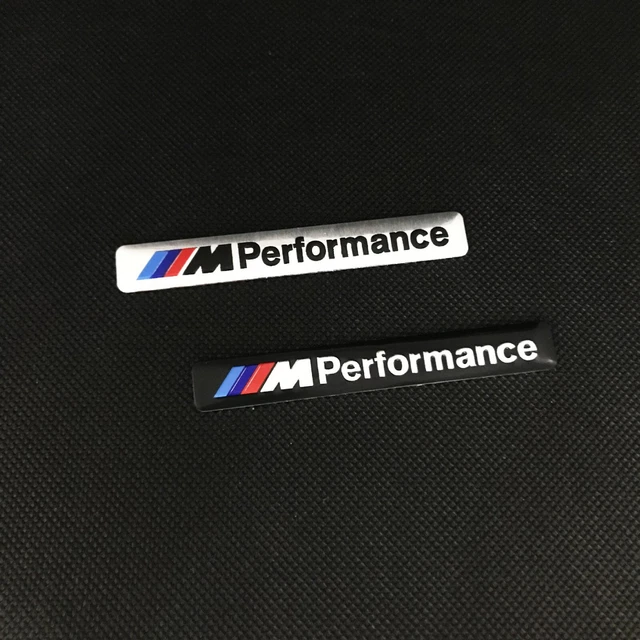 FIT BMW M-SPORT M Performance Emblem Badge Adhesive Sticker Interior ...