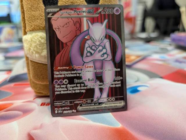 TEAM ROCKET'S MEWTWO Ex 213/182 Destined Rivals full art £50.00 ...