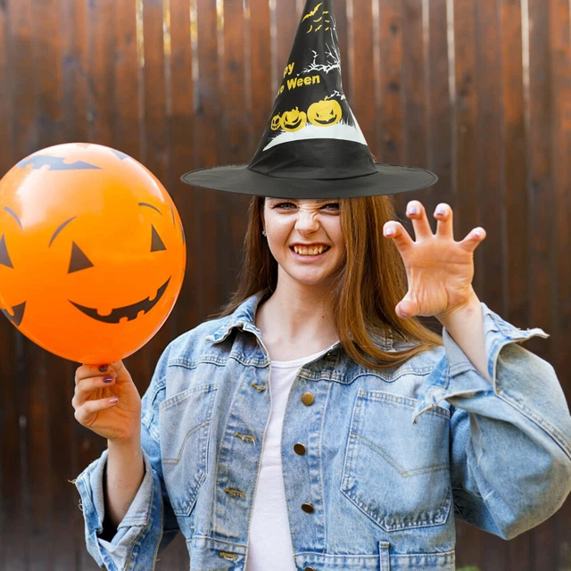 WICKED WITCH HAT Headbands Halloween Wizard Hats Fluorescent Cosplay £6 ...