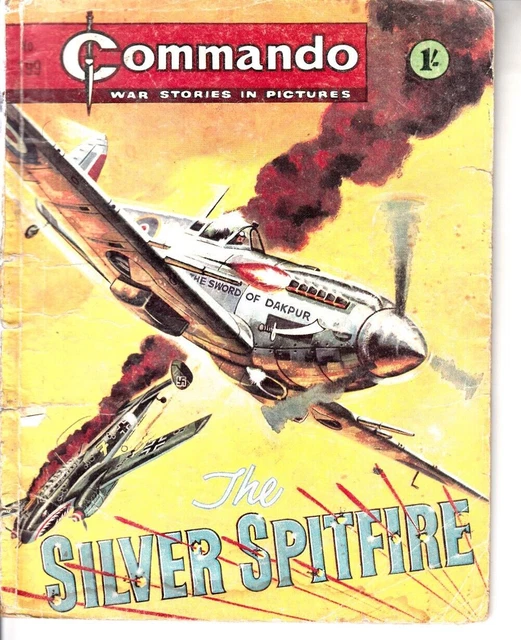COMMANDO COMIC THE SILVER SPITFIRE Issue No 199 EUR 20,85 - PicClick IT
