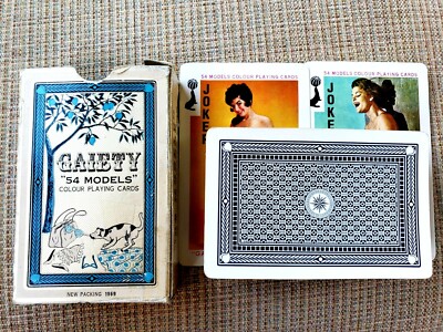 GAIETY &54 MODELS& Colour Playing Cards No. 202 SEALED £43.13 - PicClick UK