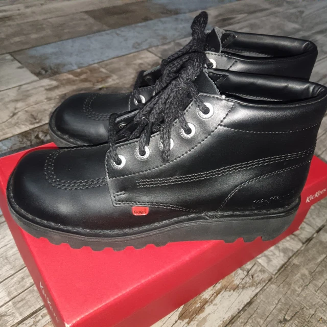 KICKERS - KICK HI Ankle Size UK 8 Men's Boots - Black School Premium ...
