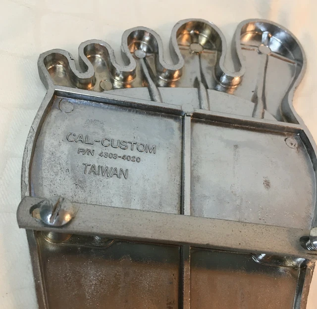 BARE FOOT GAS Pedal Vintage Cal Custom Chrome Surfer Man Cave Bar ...