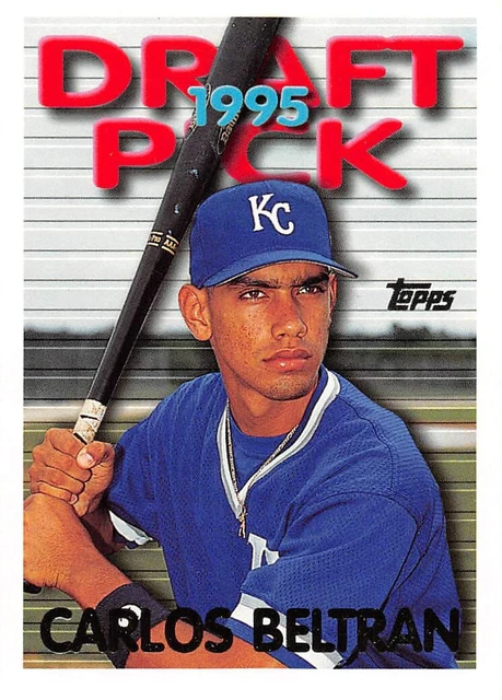 1995 TOPPS TRADED #18T Carlos Beltran RC recrue Royals Astros Mets ...