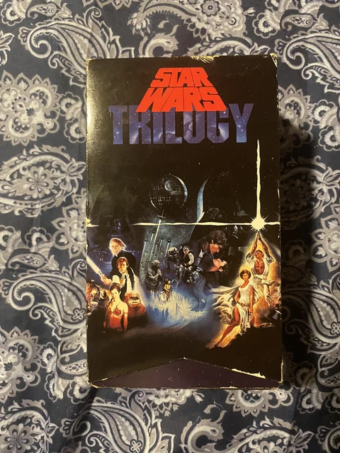 STAR WARS - Trilogy - 3 VHS Box Set - 1990 CBS FOX Video Lucasfilm £17. ...
