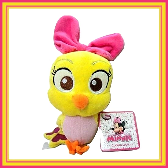 DISNEY CUCKOO LOCA Stuffed Animal Bird Plush Minnie Mouse Bow-Toons ...