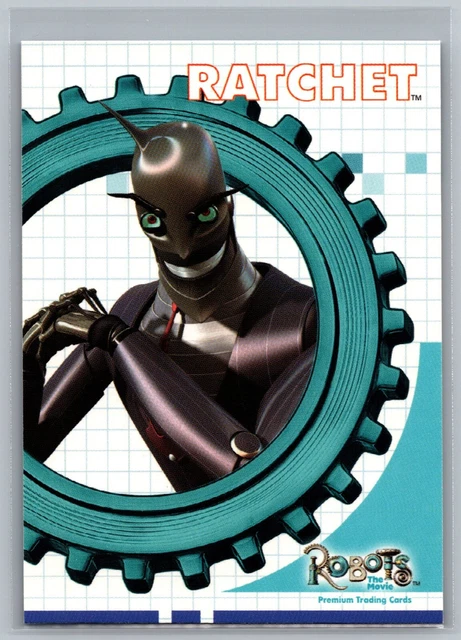 RATCHET 2005 INKWORKS Robots the Movie #7 profilo personaggio carta da ...