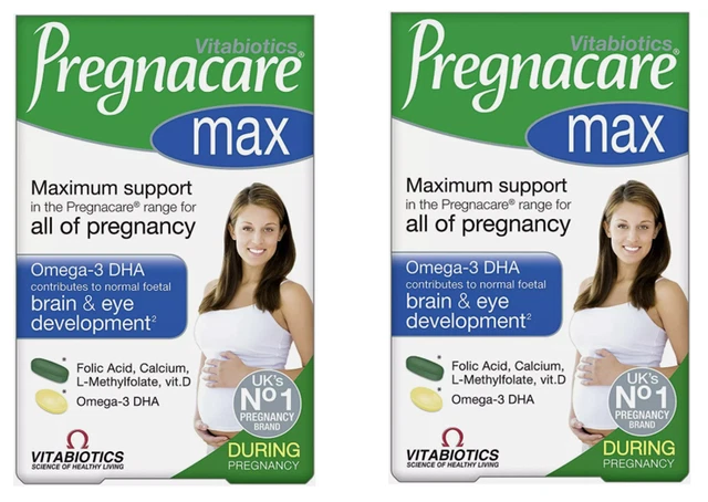 2 X VITABIOTICS Pregnacare Max Tablets Plus Omega 84 Capsules £38.99 ...