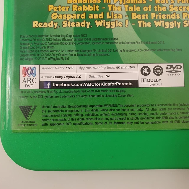 ABC PLAYTIME DVD Wiggles Play School Bananas Pyjamas Animated TV Shows ...