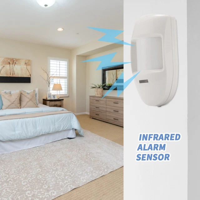 12V WIRED DUAL PIR Motion Sensor Infrared Probe Burglar Alarm Detector ...
