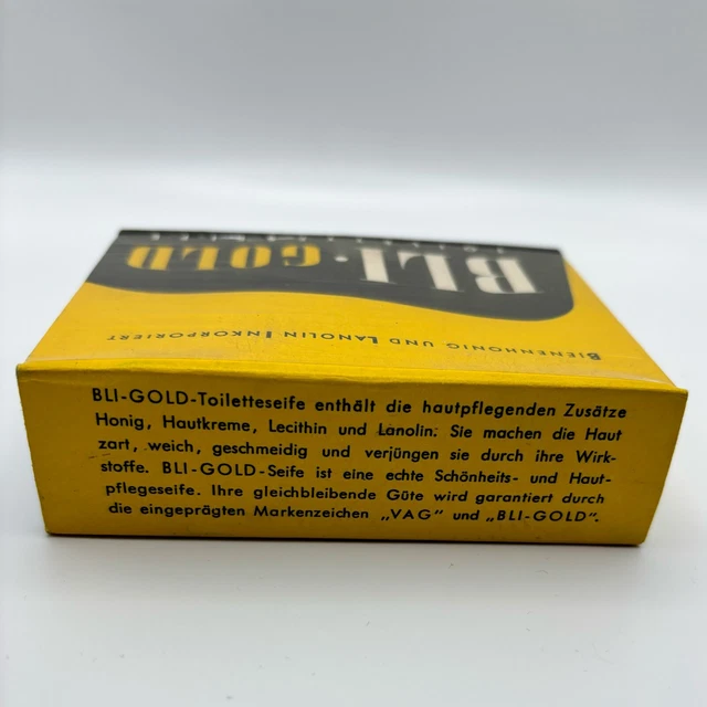 VINTAGE BLI-GOLD TOILETTENSEIFE mit Bienenhonig und Lanolin, ungeöffnet ...
