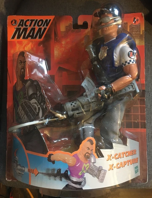HASBRO ACTION MAN Police Officer (X-Catcher & X-Capture) 1999 Brand New ...