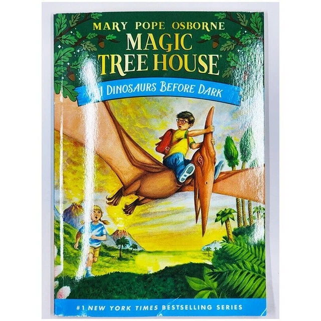 DINOSAURS BEFORE DARK: Magic Tree House Series #1 by Mary Pope Osborne ...