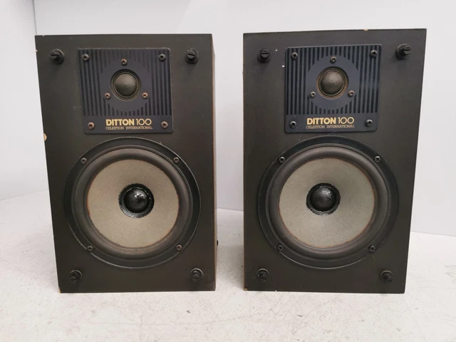 PAIR OF CELESTION Int Ditton 100 Stereo Speakers £69.99 - PicClick UK