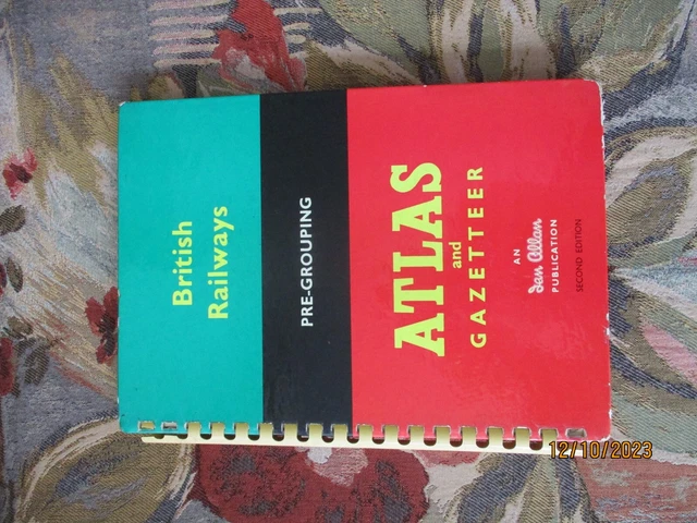 BRITISH RAILWAYS PRE-GROUPING Atlas & Gazetteer Map - Ian Allan 2nd ...