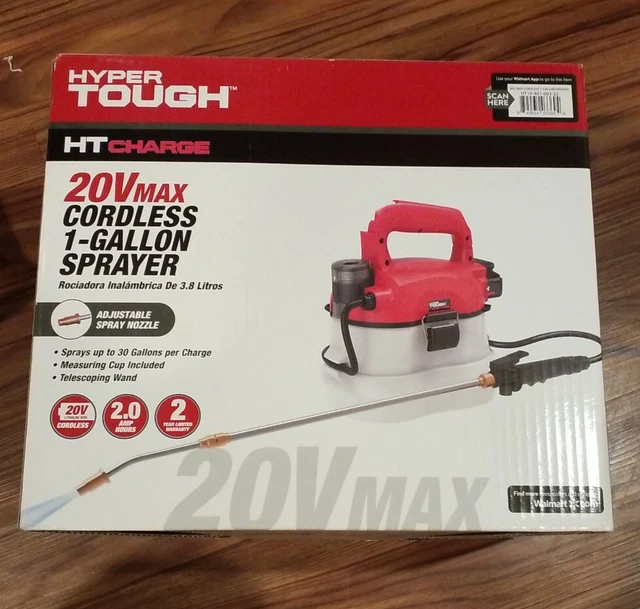 HYPER TOUGH 20V Max Cordless 1-Gallon Garden Sprayer, NIB $59.00 - PicClick