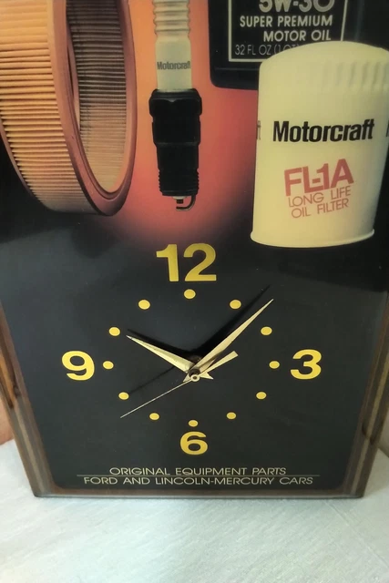 VINTAGE MOTORCRAFT FORD Clock *Very Rare-One of a Kind* *Look* Read ...