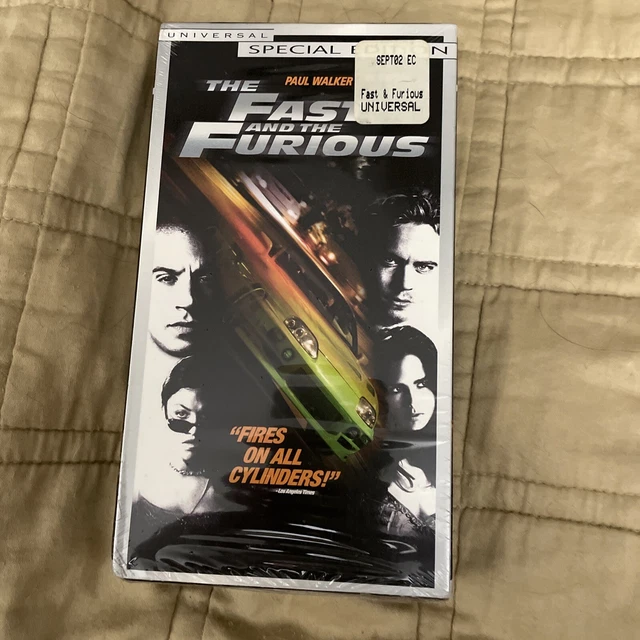 THE FAST AND the Furious (VHS, 2002, Special Edition Sealed Watermarks ...