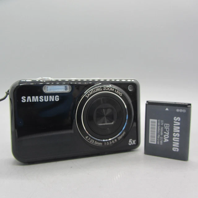 SAMSUNG DIGITAL CAMERA PL122 14.2MP Selfie Screen Black Tested *Read* £ ...