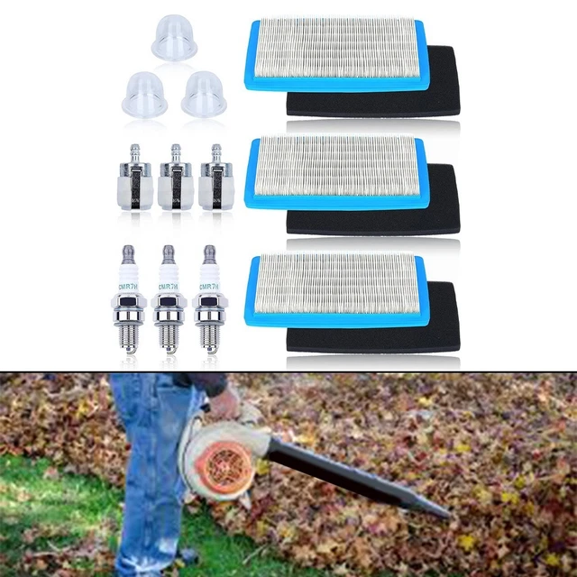 LEAF BLOWER PARTS Air Filter Kit Pre-filters Included Spark Components ...
