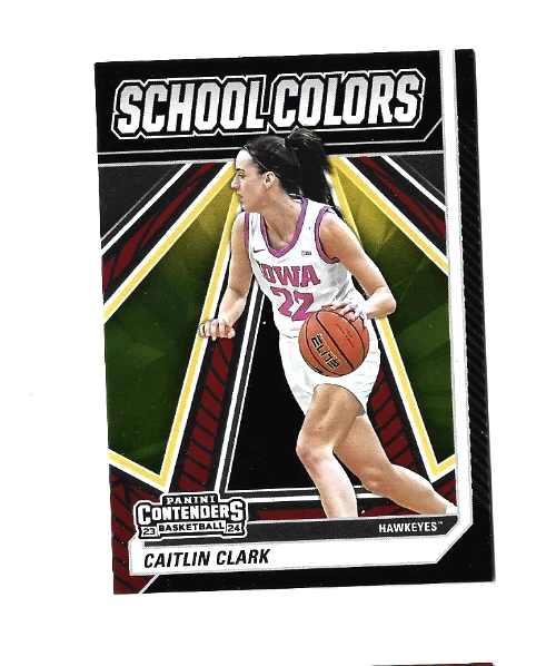 2024 Panini Caitlin Clark Collection School Colors Red Parallel $5.88 ...