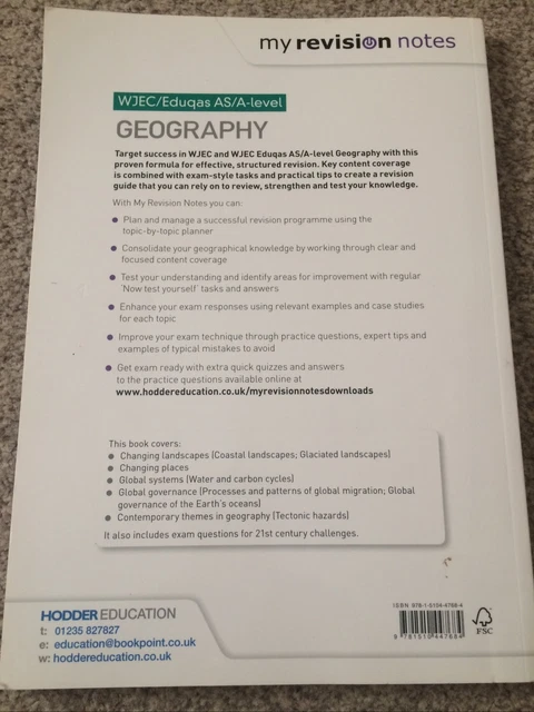 MY REVISION NOTES Wjeceduqas Asa-Level Geography Kevin Davis Hodder ...