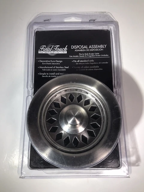 BRUSHED STAINLESS DISPOSAL Assembly Fits In-Sink-Erator,PartNo B03401 ...