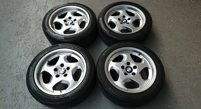BMW GENUINE E34 M5 17” Throwing stars Style 21 Alloy wheels E36 E31 E24 ...