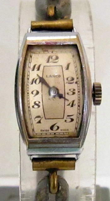 VINTAGE*ART DECO*LANCO*15 J, Swiss Mechanical Ladies Watch Works ...