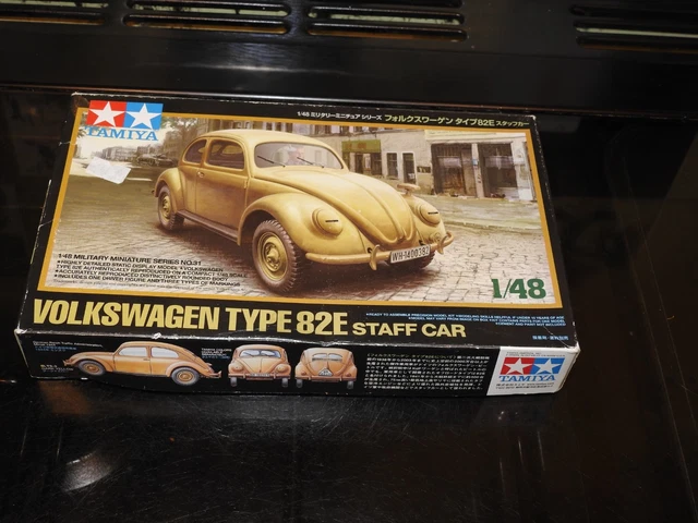 TAMIYA VOLKSWAGEN TYPE 82E staff car. Scale 1:48 model kit £15.60 ...