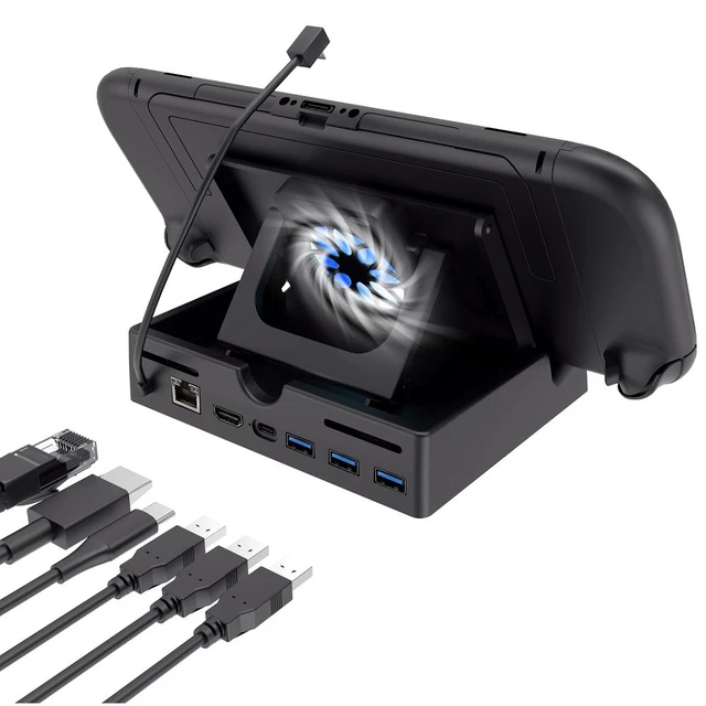 DOCKING STATION WITH 4K60Hz Output for Nintendo Switch and Cooling Fan ...