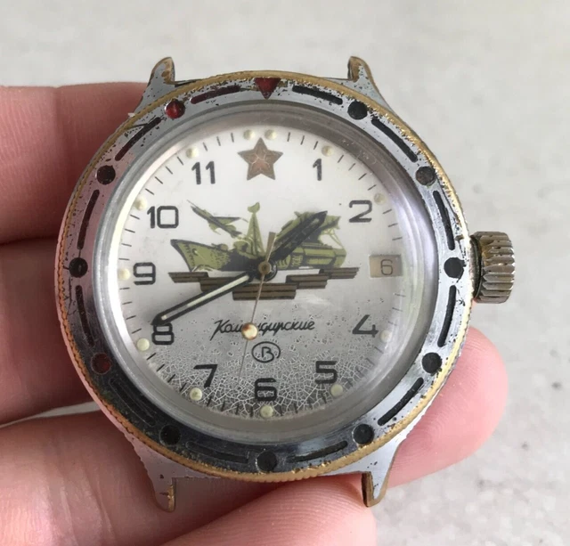 OROLOGIO VOSTOK AMPHIBIAN Komandirskie Wostok URSS Russia SSSR SU ...