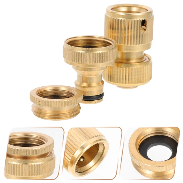 BRASS PIPE CONNECTOR Male Female Hose Fittings End Repair Kit £11.30 ...