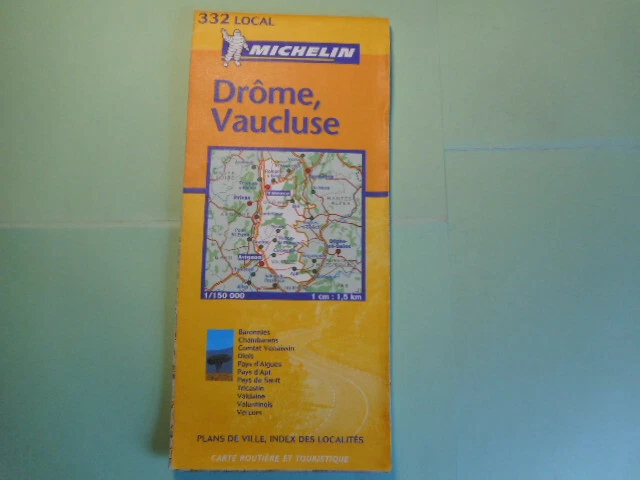MICHELIN CARTE 332 Drome Vaucluse 2002 Maps Karte Cartolina EUR 1,20 - PicClick FR