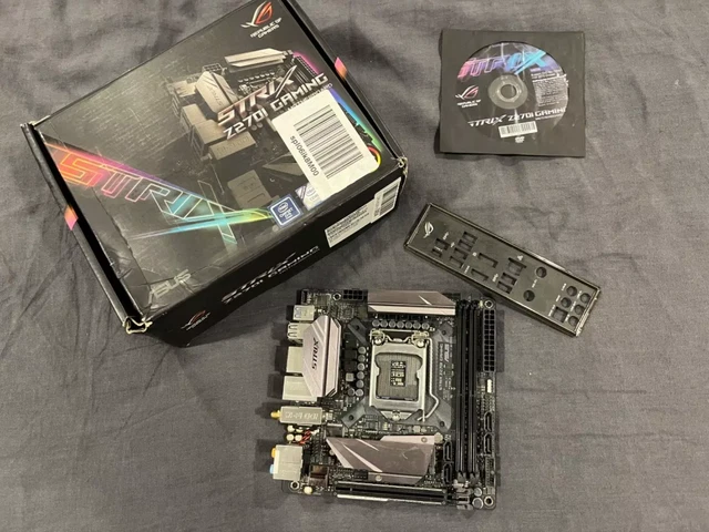ASUS ROG STRIX Z270 i Intel 1151 Mini ITX Gaming RGB LED Wi-Fi ...