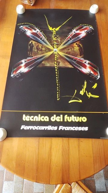 SNCF TGV POSTER - SALVADOR. DALI -1979 - 100X60 CM (Roller Shipping) £ ...