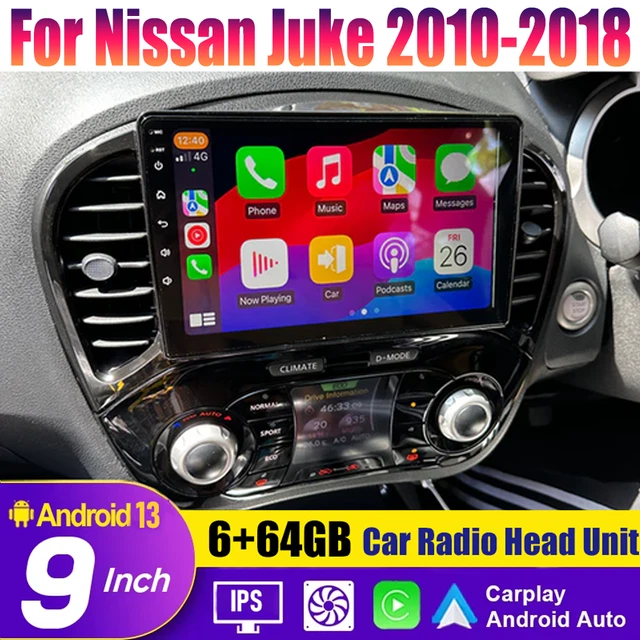 9'' APPLE CARPLAY Android Auto Car Radio Head Unit For Nissan Juke 2010 ...